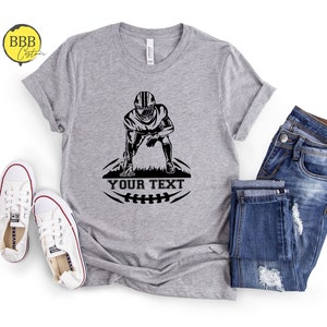 Custom Football T-shirt: Personalized Game Day Shirt, Football Lover ...