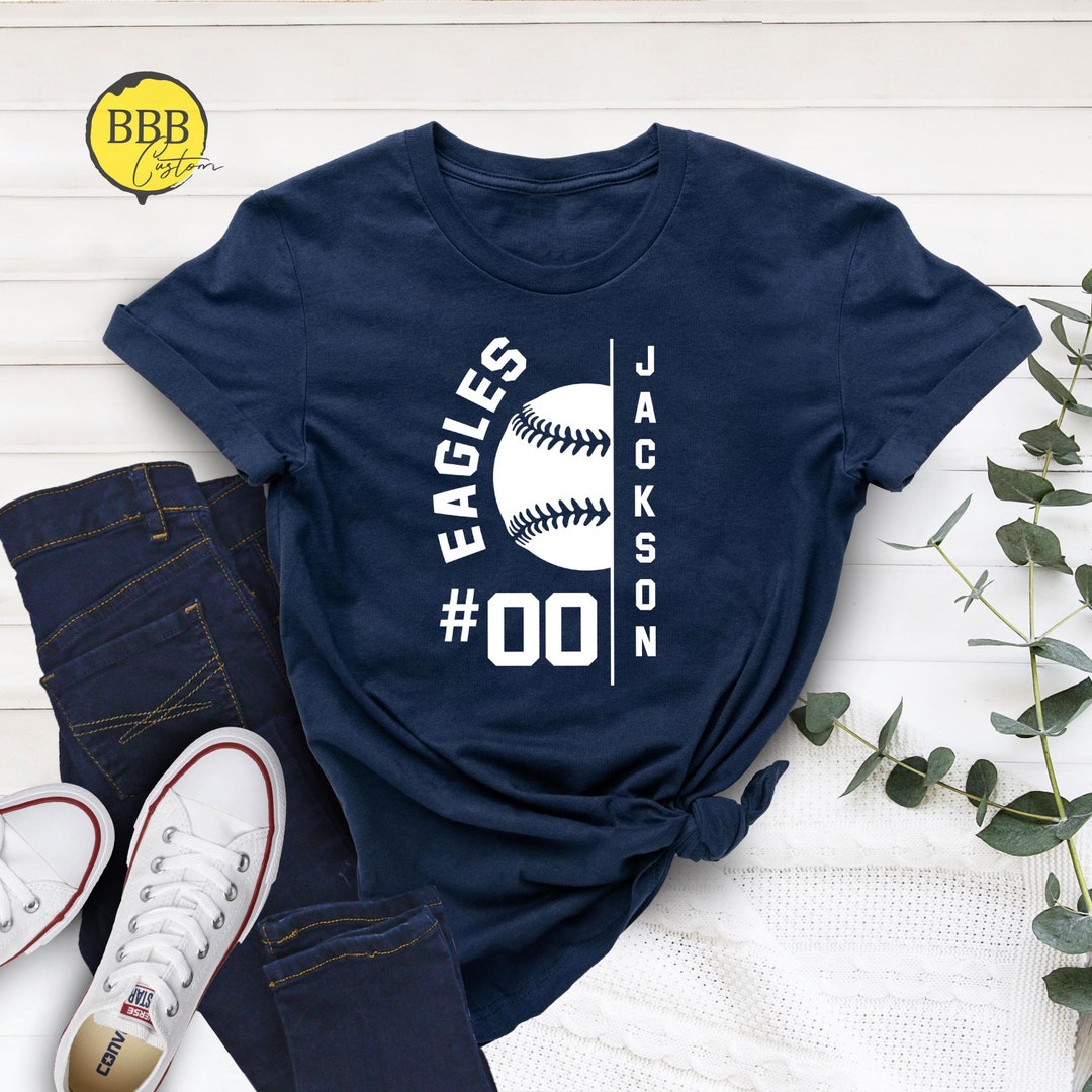Custom Softball Name and Number Shirt, Custom Softball Shirt, School ...