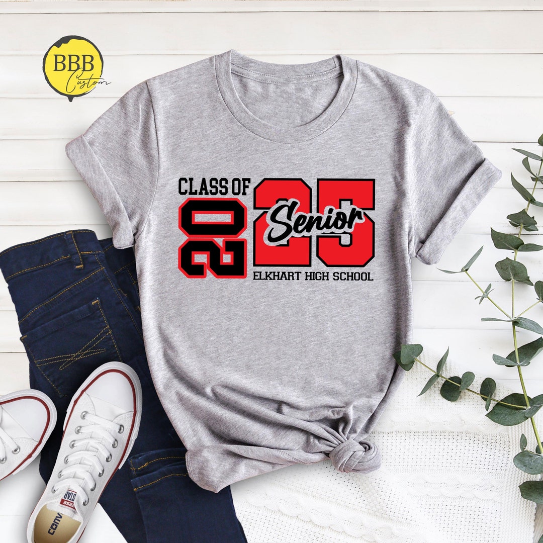 Custom Class of 2025 Shirt, High School Shirt, Customized Shirt, Senior ...