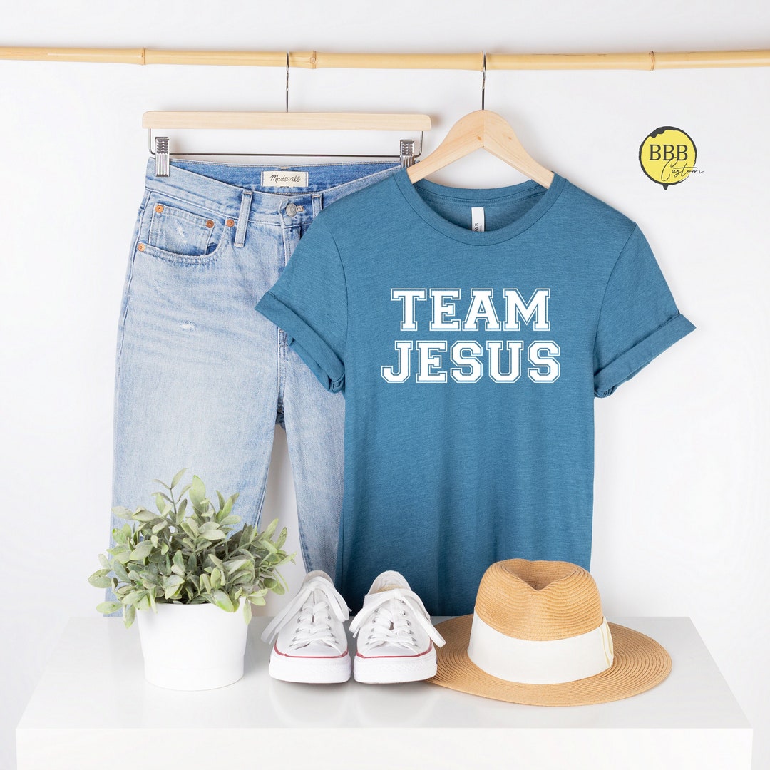 Team Jesus Shirt, Jesus Shirt, Christian Shirt, Religious Shirt, Faith ...