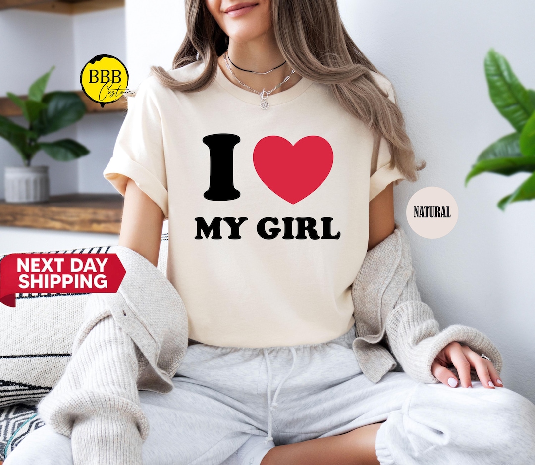 Personalized I Heart T-shirt: Custom Text Tee, I Love Gift - Etsy