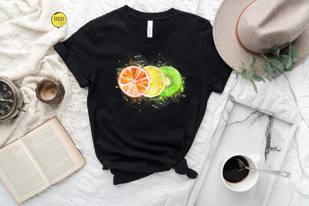 Fresh Fruits Shirt, Citrus Fruit Shirt, Lemon Shirt, Orange Shirt ...