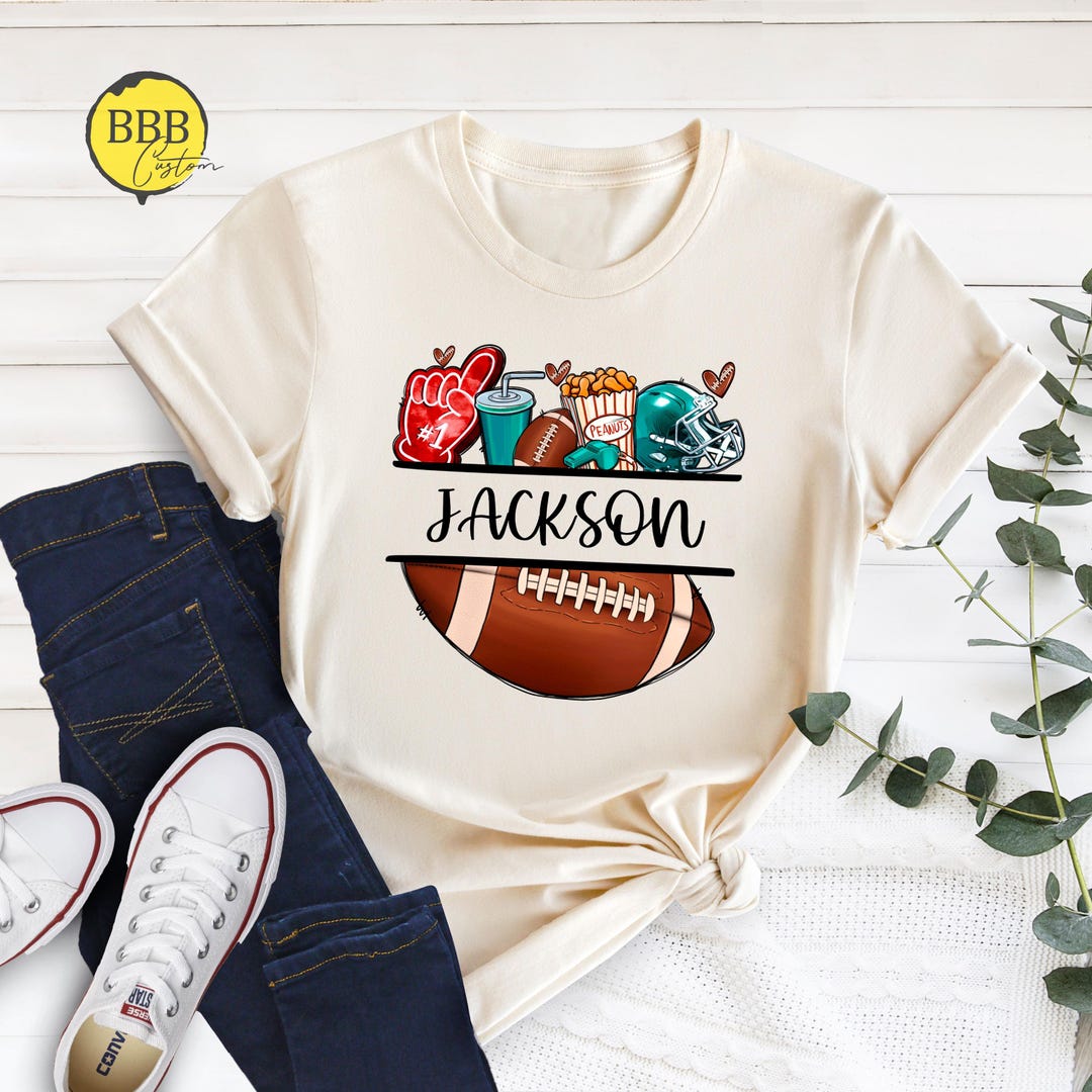 Customized Football Shirt, Custom Sports Gift, Gameday T-shirt ...
