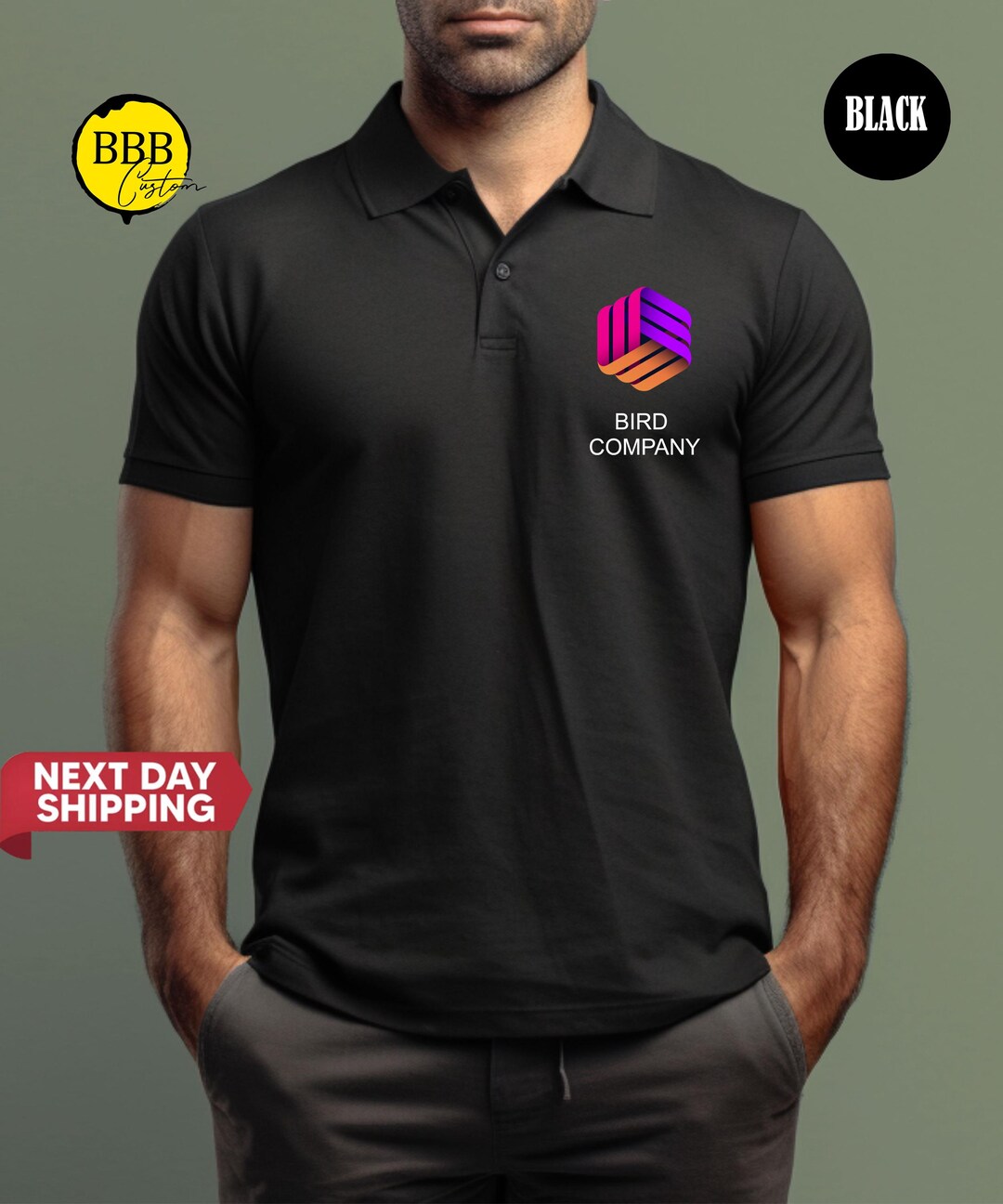 Personalized Polo Shirt, Men and Women Polo Shirt, Custom Business Logo ...