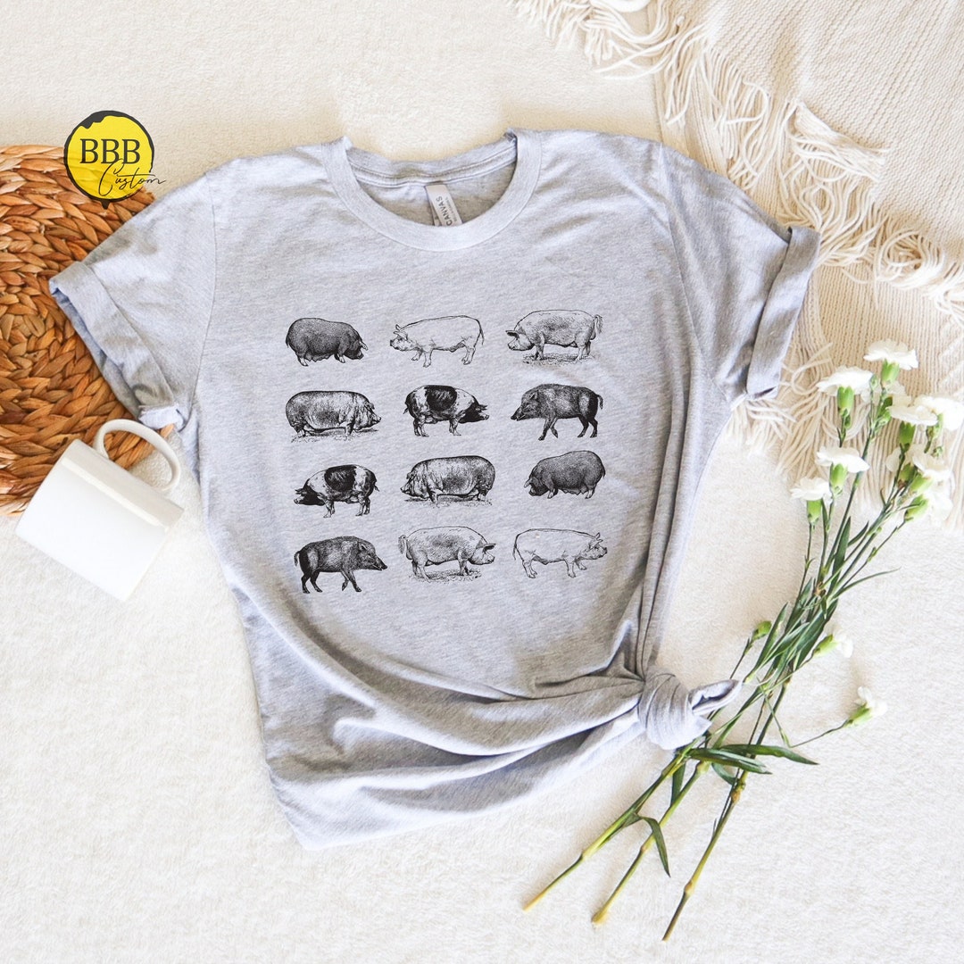 Pigs Shirt, Farm Animals Shirt, Pig Lovers Shirt, Farm Boy Shirt, Farm ...