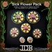 Sick Flower Vinyl Sticker and Button Pack the Art of JDB Psychedelic ...