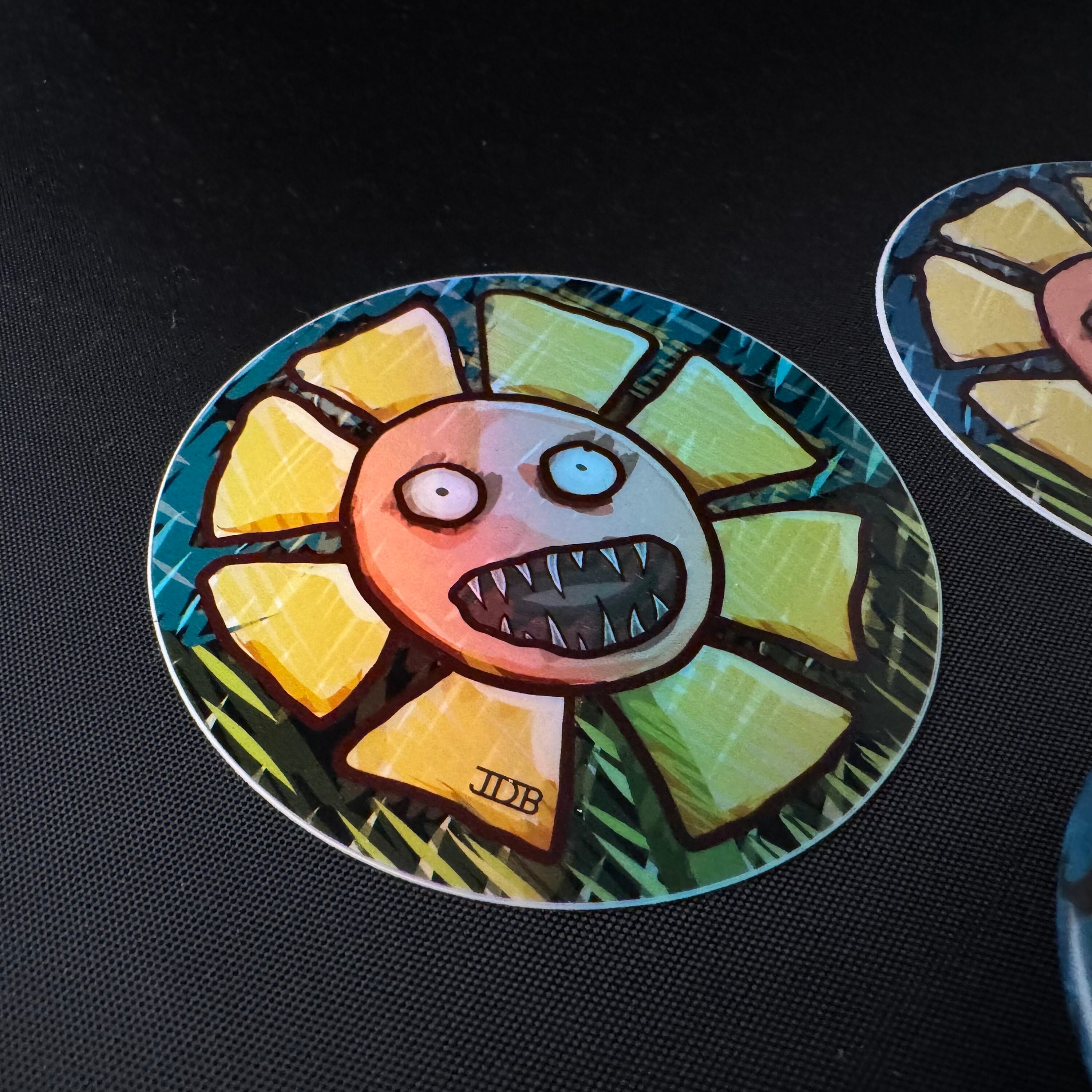 Sick Flower Vinyl Sticker and Button Pack the Art of JDB Psychedelic ...