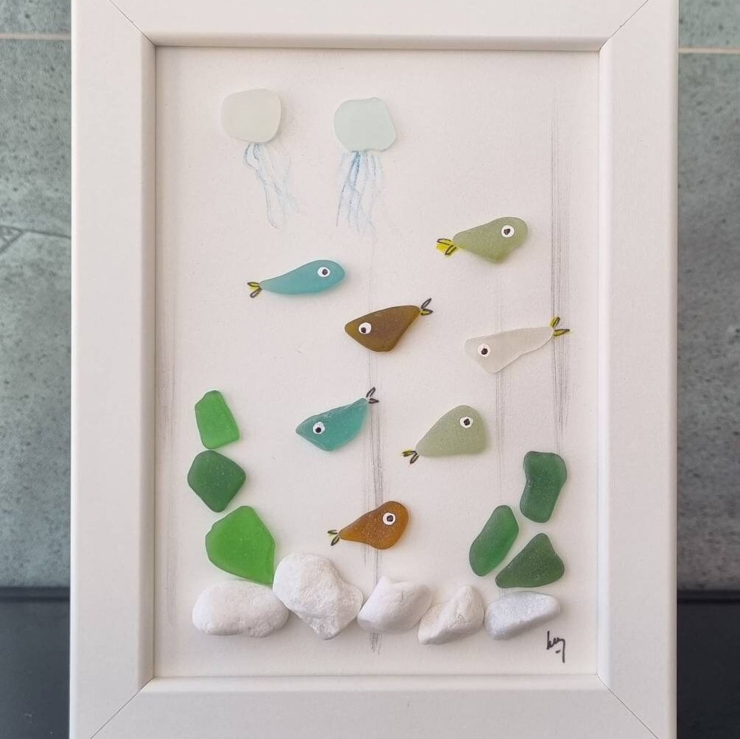 Art de verre de mer art de poisson de verre de mer image de - Etsy France