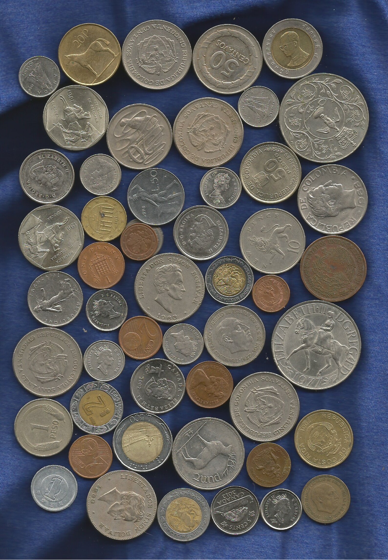 One Half Pound (8 Oz.) Random Mix World Coin Lot - Etsy