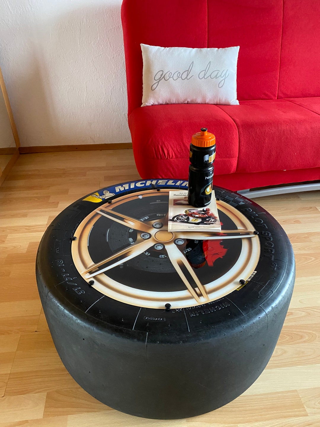 Racing Tire Decoration/side Table, Coffee Table - Motif Rim/carbon ...