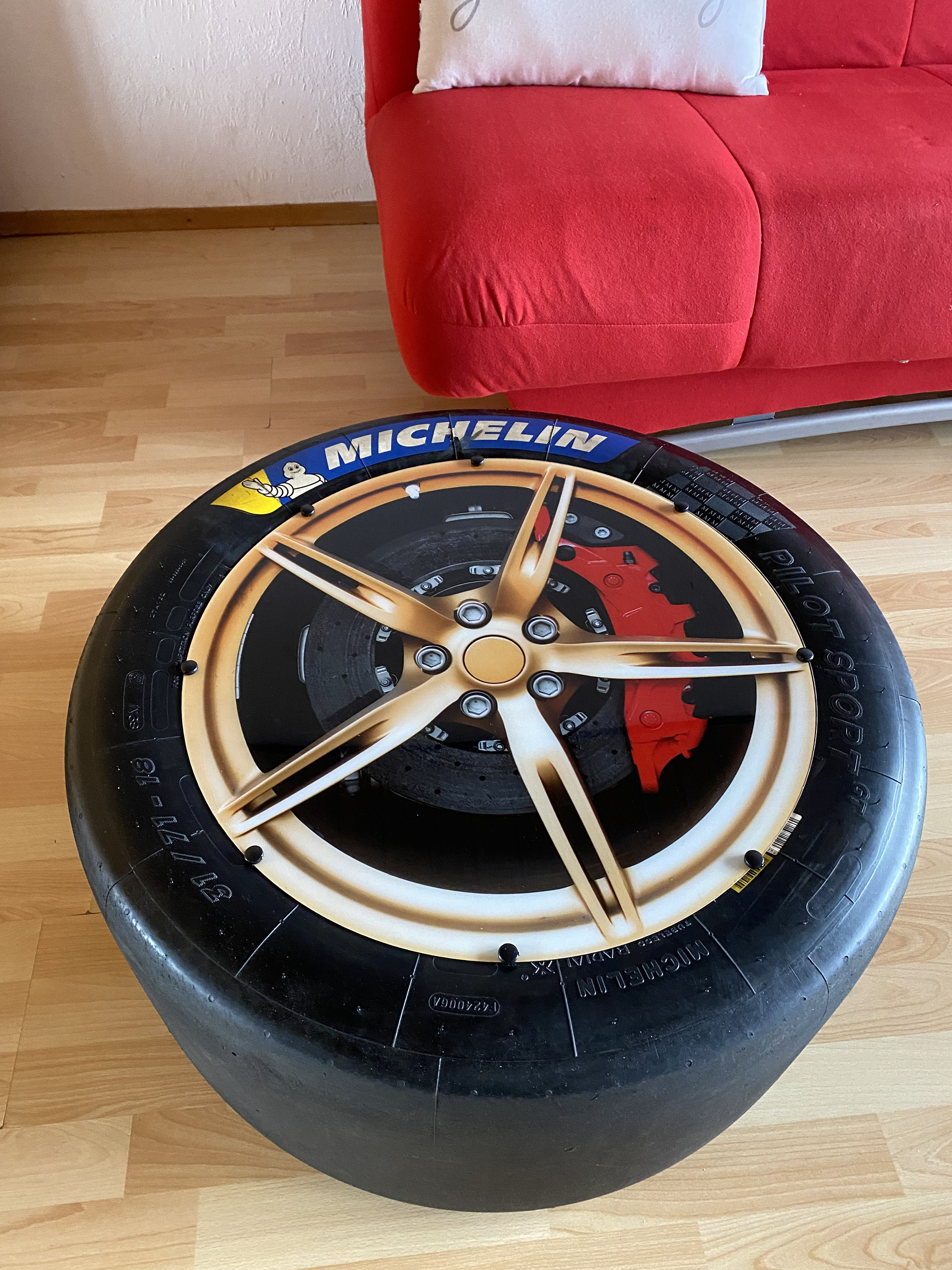 Racing Racing Tire Decoration side Table Coffee Table Rim carbon Brake Motif Etsy