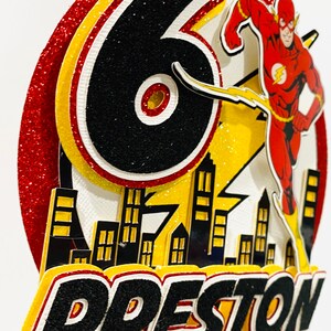 Flash Party Cake Topper, Flash Cake Topper, Flash Centerpiece, Flash ...