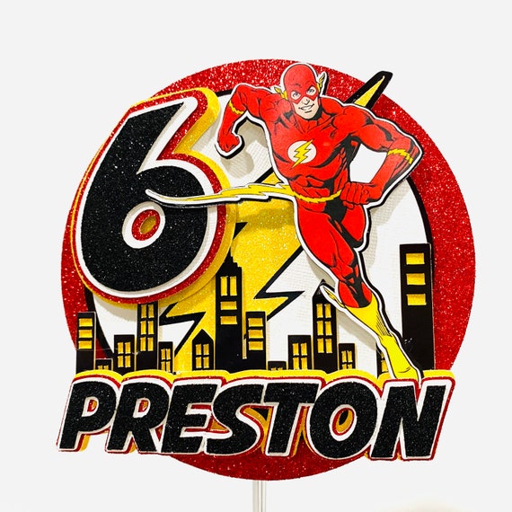 Flash Party Cake Topper Flash Cake Topper Flash Centerpiece | Etsy