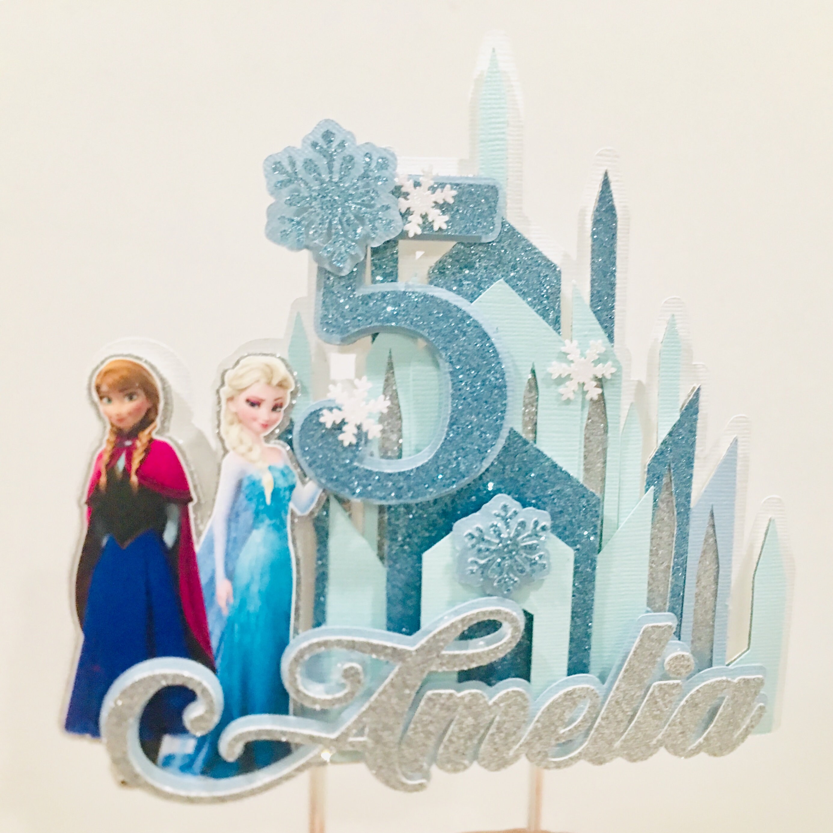 Frozen Inspired Personalized Cake Topper, Frozen Cake Topper, Anna and ...