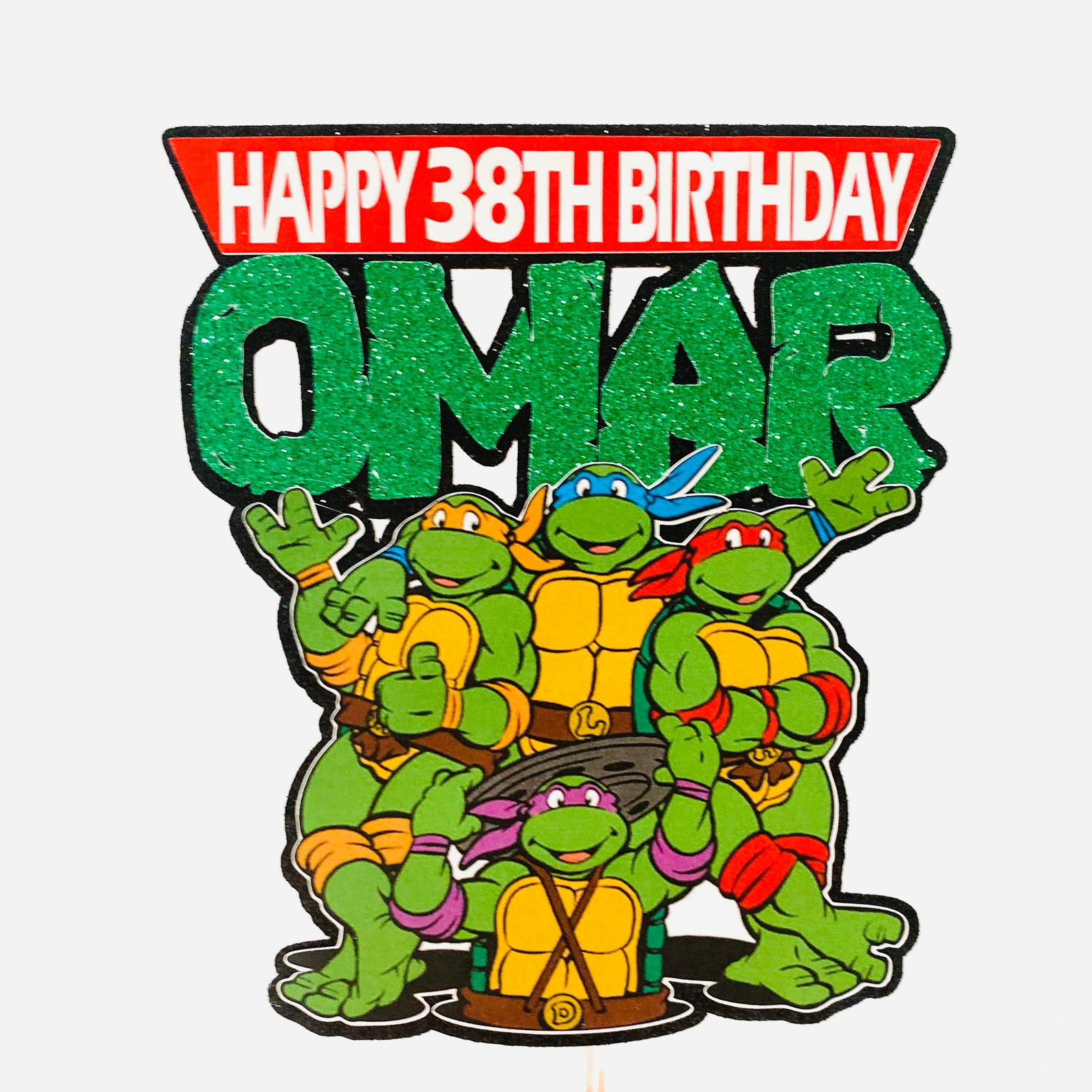 Ninja Turtles Cake Topper Ninja Turtles Personalized Cake Etsy Australia