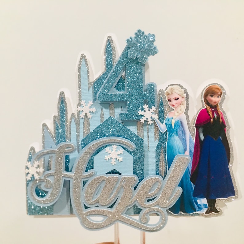 Frozen Inspired Personalized Cake Topper Frozen Cake Topper - Etsy