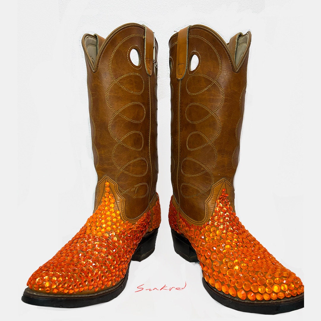 Saakred eternal Flame Cowboy Boots - Etsy