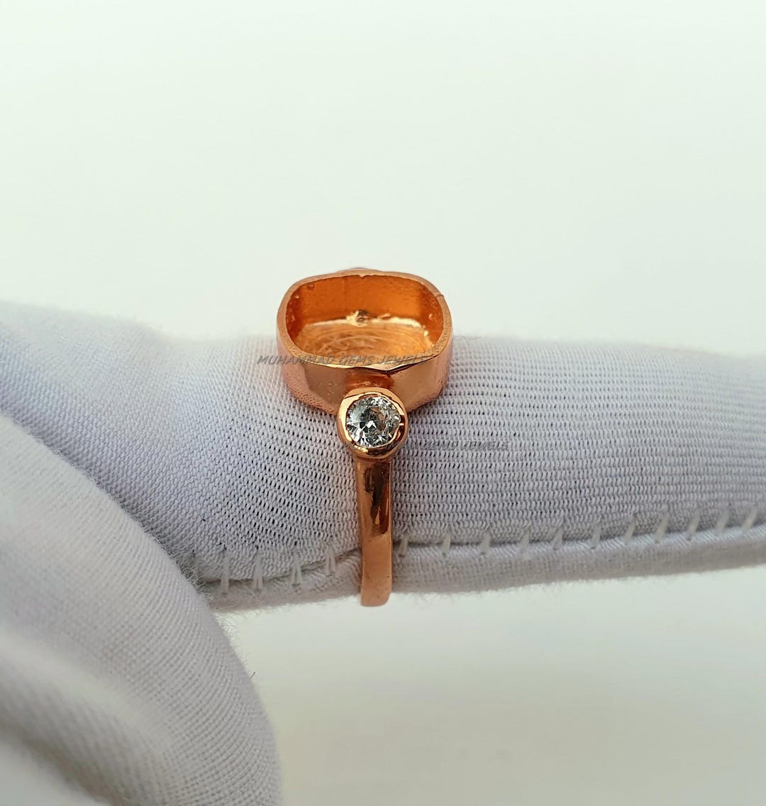 Pomellato Nudo Style 14K Rose Gold Cushion Cut Ring 11mm, Custom ...