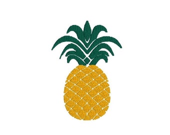 Pineapple Embroidery Design in 8 Sizes Instant Download - Etsy