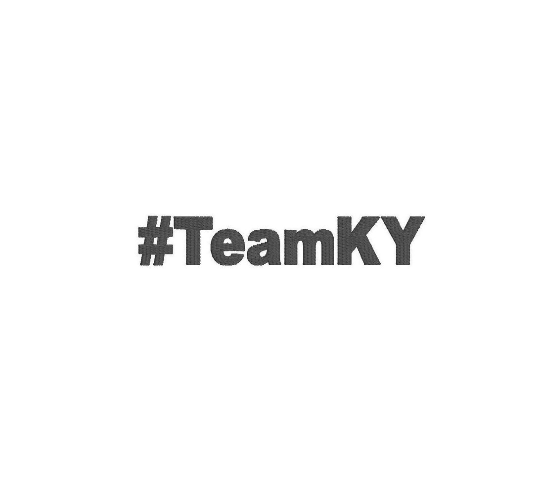 Team KY Embroidery File - Etsy