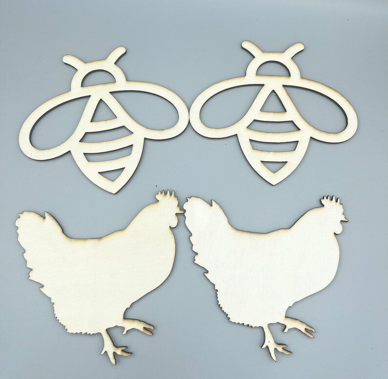 Bees and Chickens Wood Blanks - Etsy