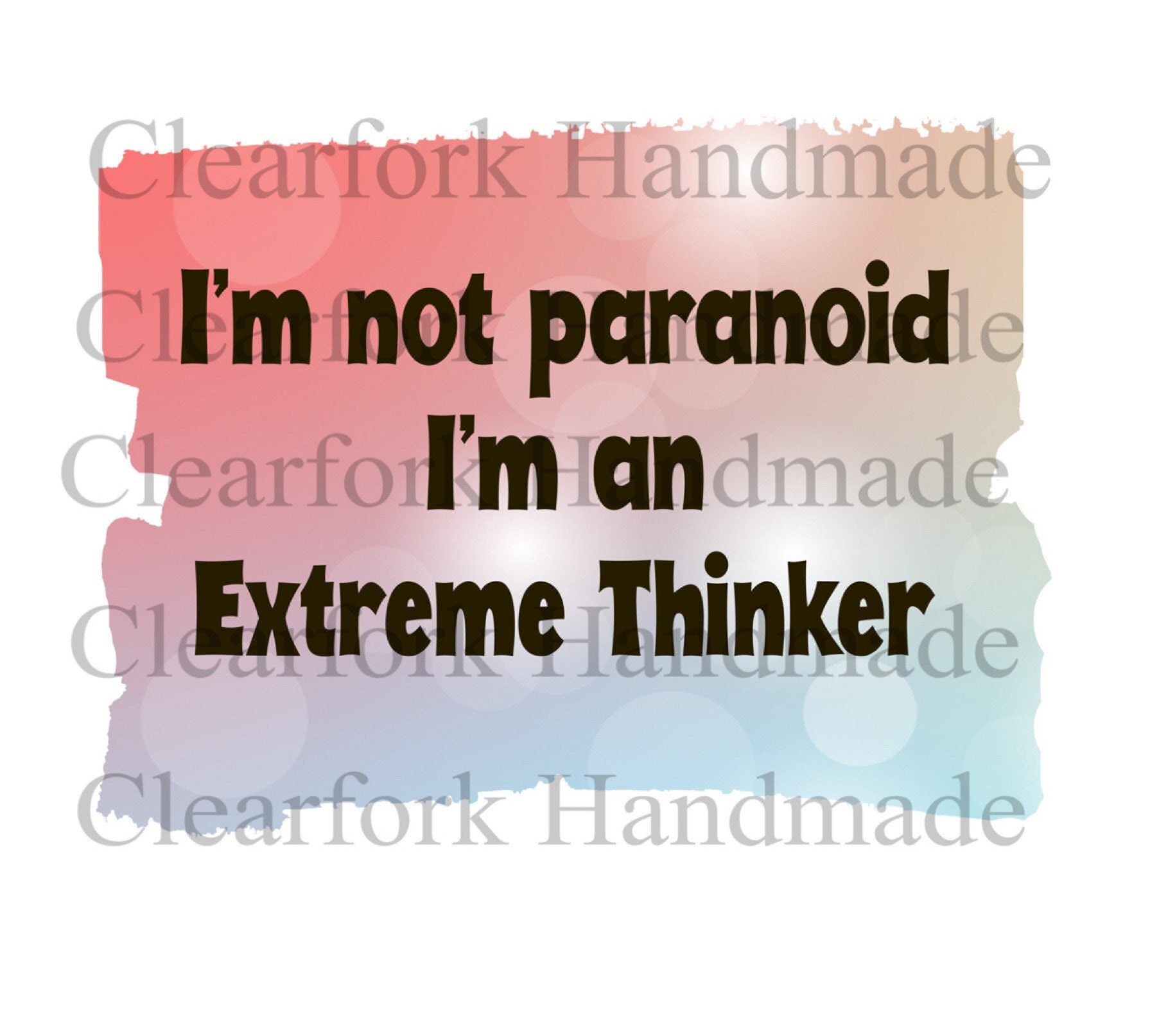 Paranoid PNG for Sublimation - Etsy