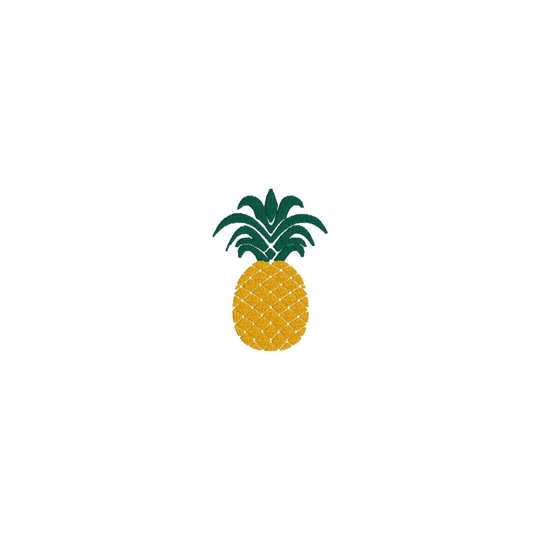 Pineapple Embroidery Design - Etsy