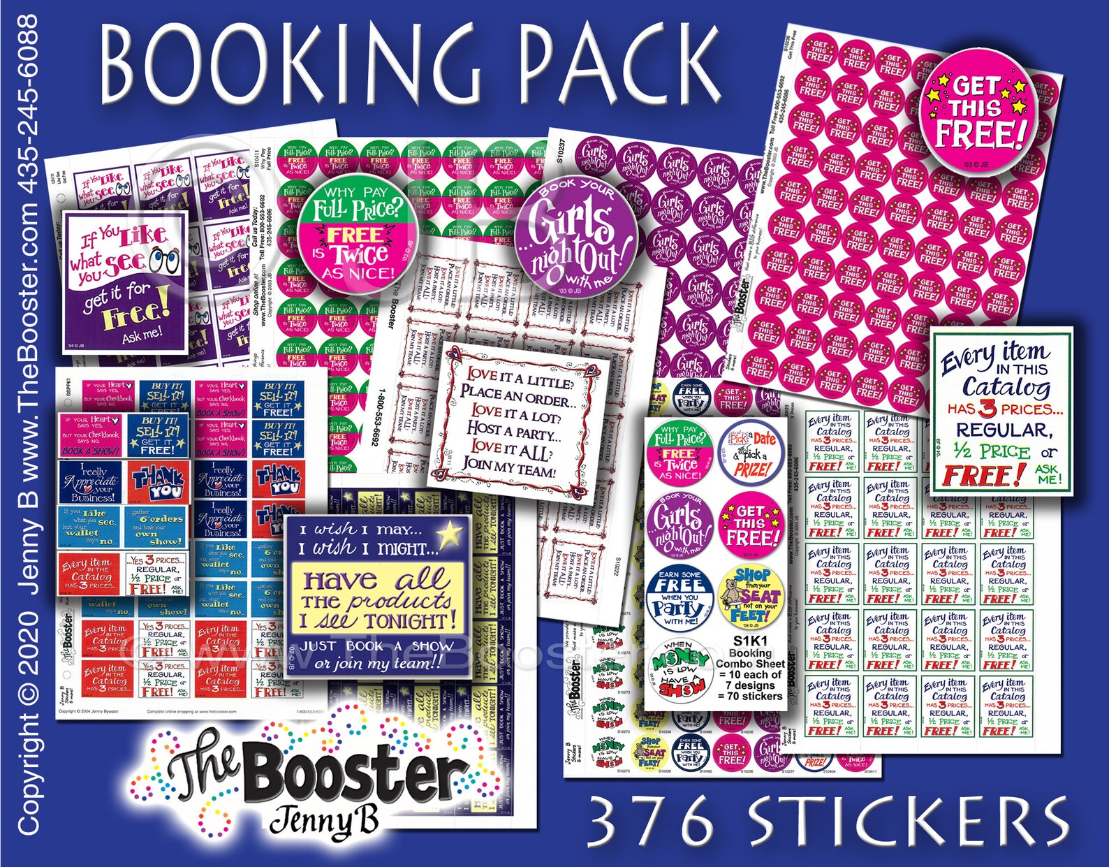 Booking PACK key 1 Variety of Get Bookings Stickers / - Etsy