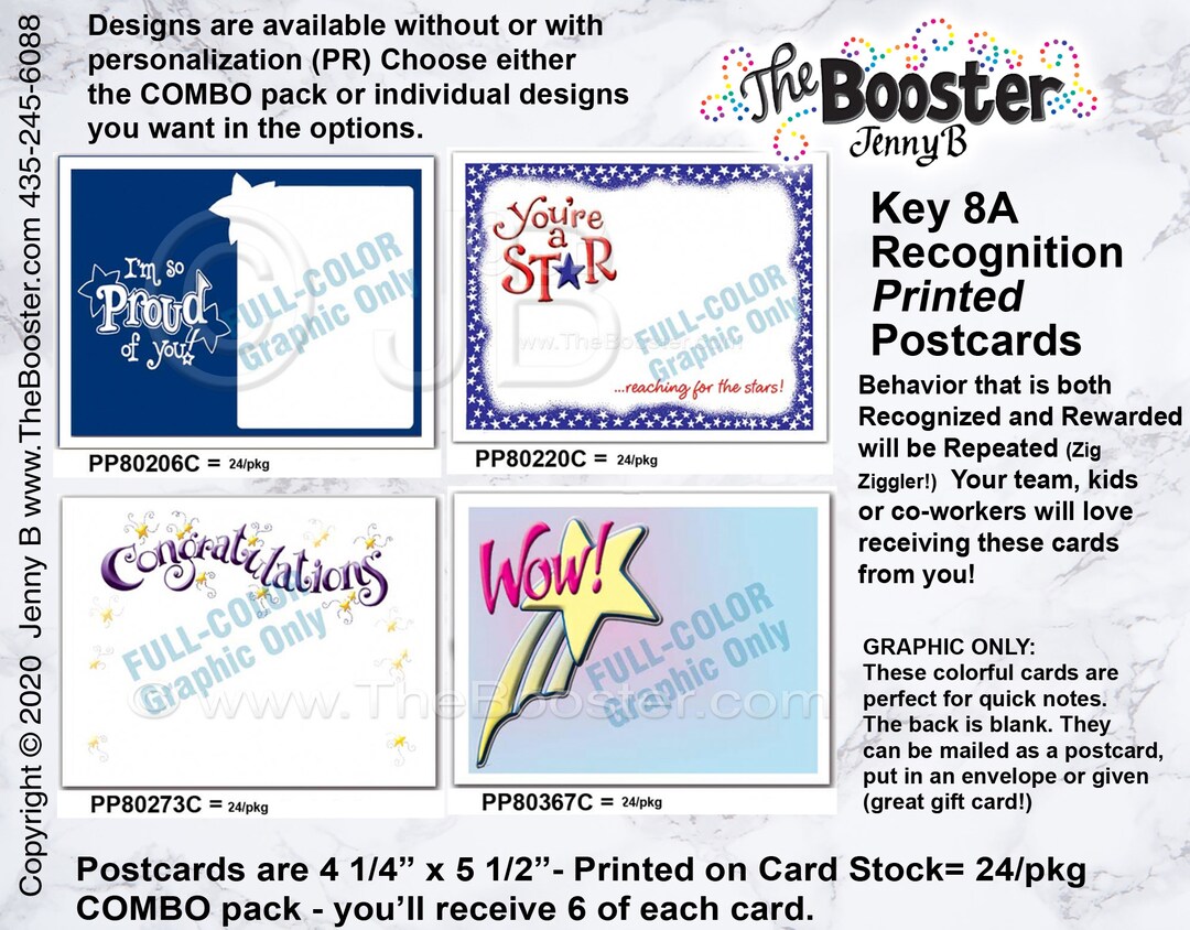Recognize-reward-a PRINTED Postcards-choose Option for Design ...