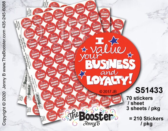 Value business and loyalty SERVICE STICKERS Customers / | Etsy