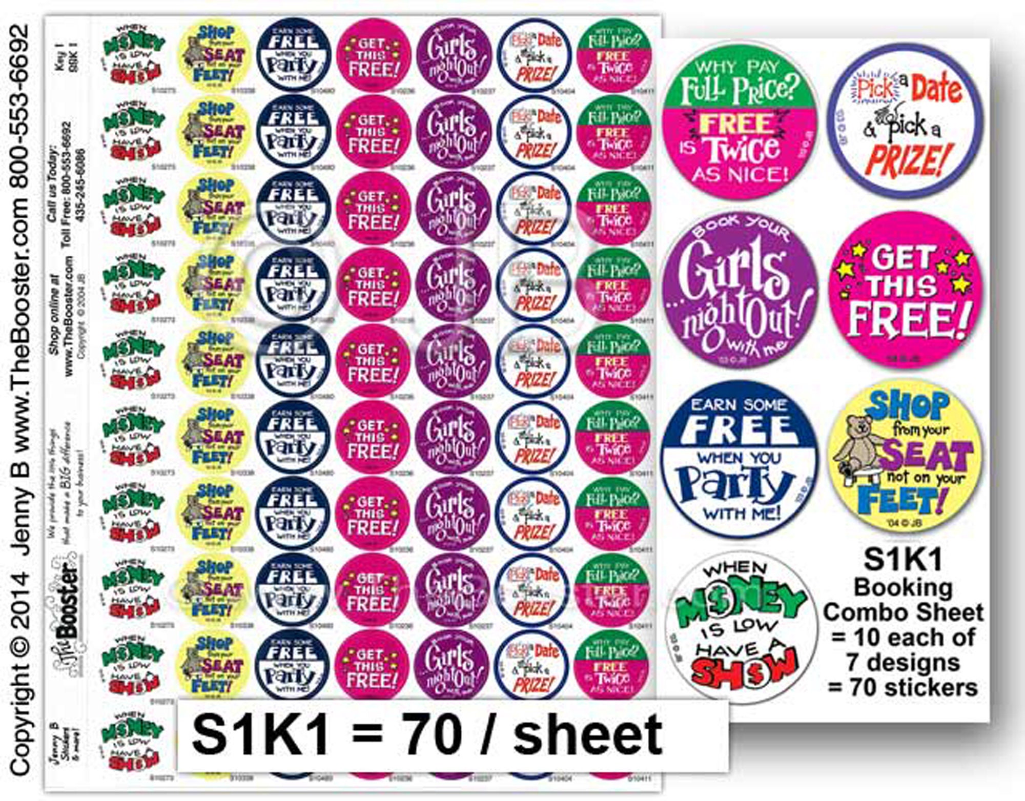 Booking PACK key 1 Variety of Get Bookings Stickers / - Etsy