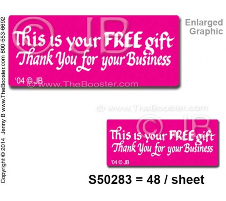 Free Gift-thank You SERVICE STICKERS - Customers / Thank You ...