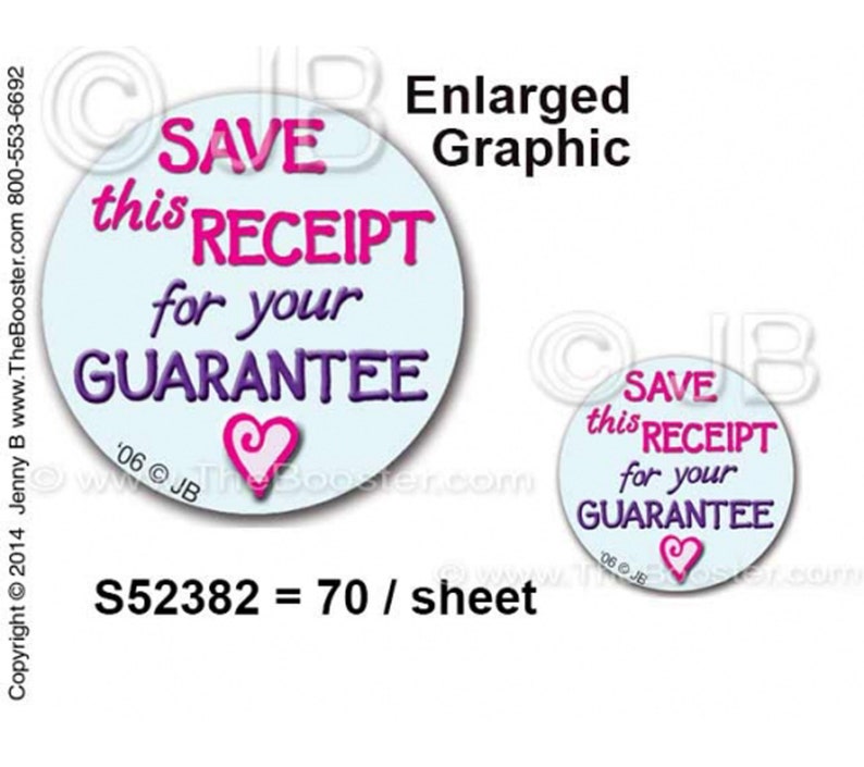 Save This Receipt for Guarantee SERVICE STICKERS Customers /thank You ...