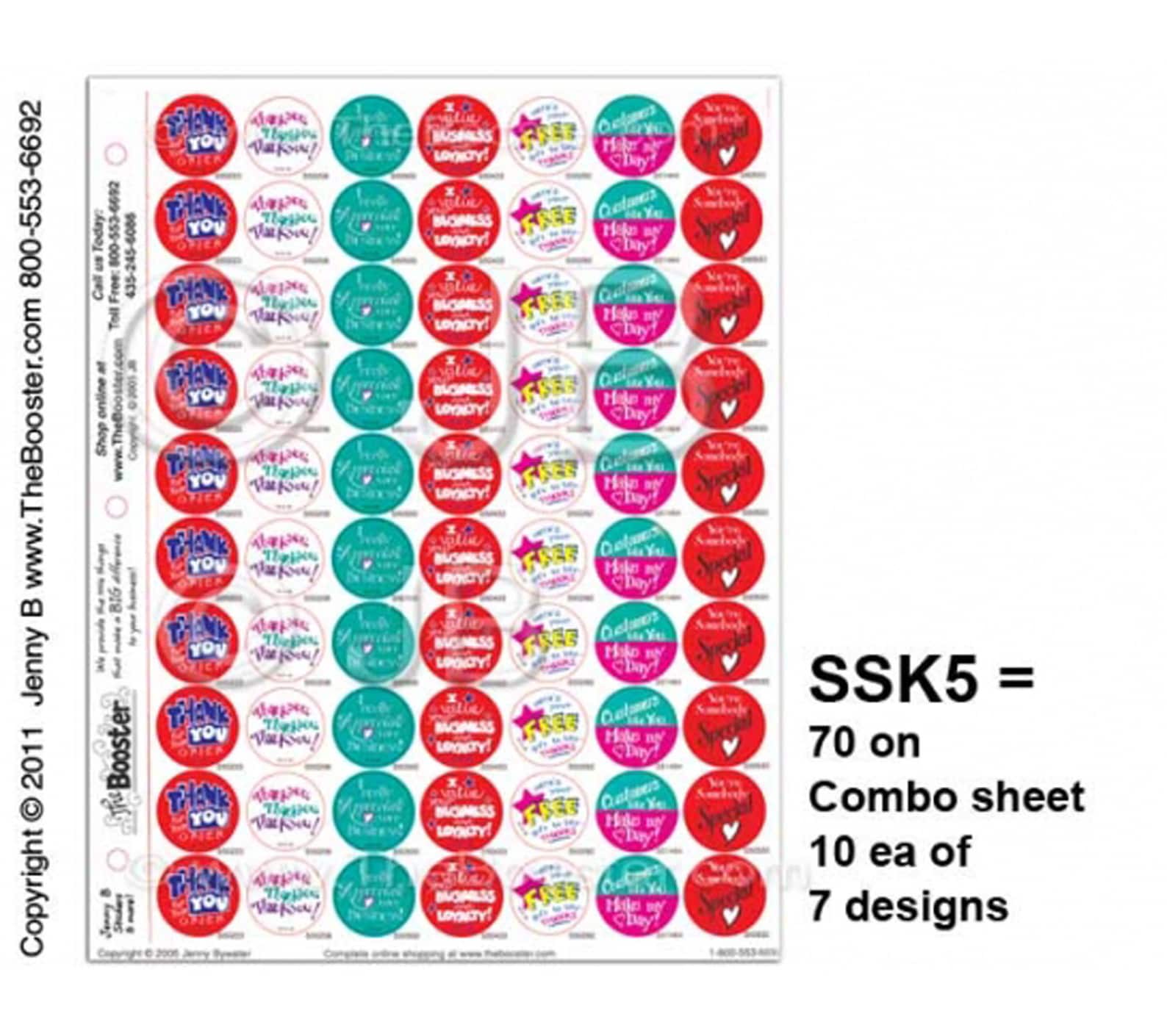 Key 5 Customer Service COMBO STICKERS 70 /sht X 3 210 Stickers - Etsy
