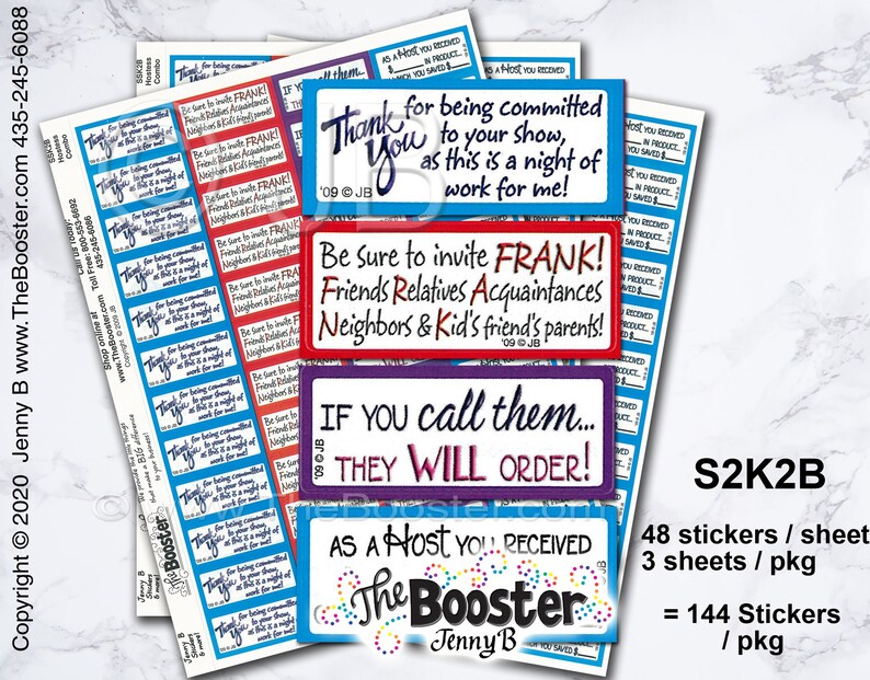 Have Happy Hosts Bag of 100 Sheets of Combo B HOST STICKERS Coaching ...