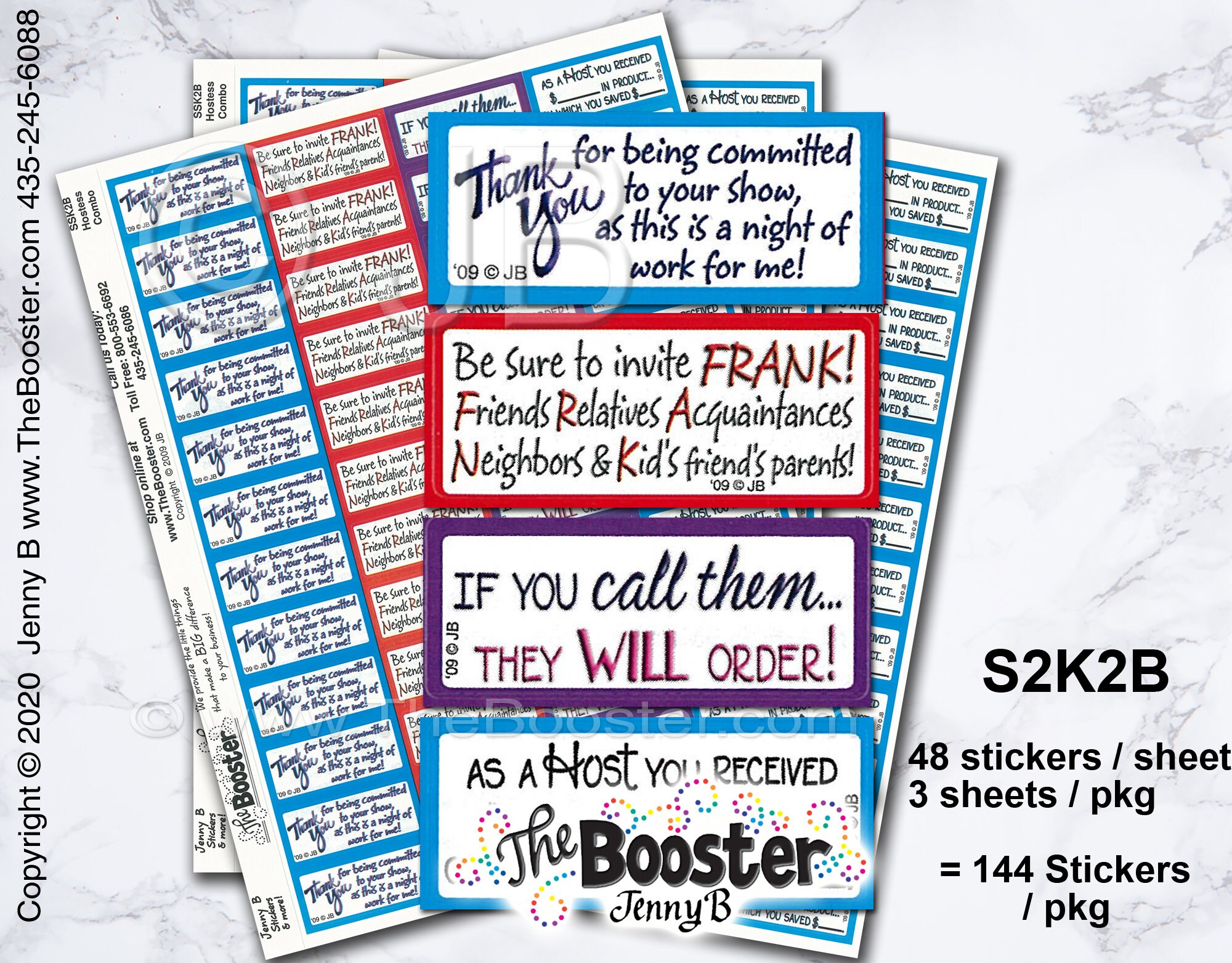 Have Happy Hosts Bag of 100 Sheets of Combo B HOST STICKERS Coaching ...