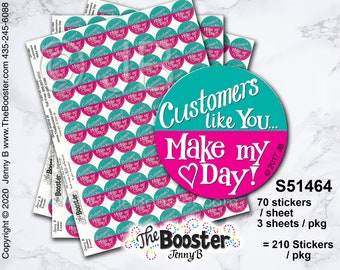 Appreciate Business SERVICE STICKERS - Customers / Thank You ...