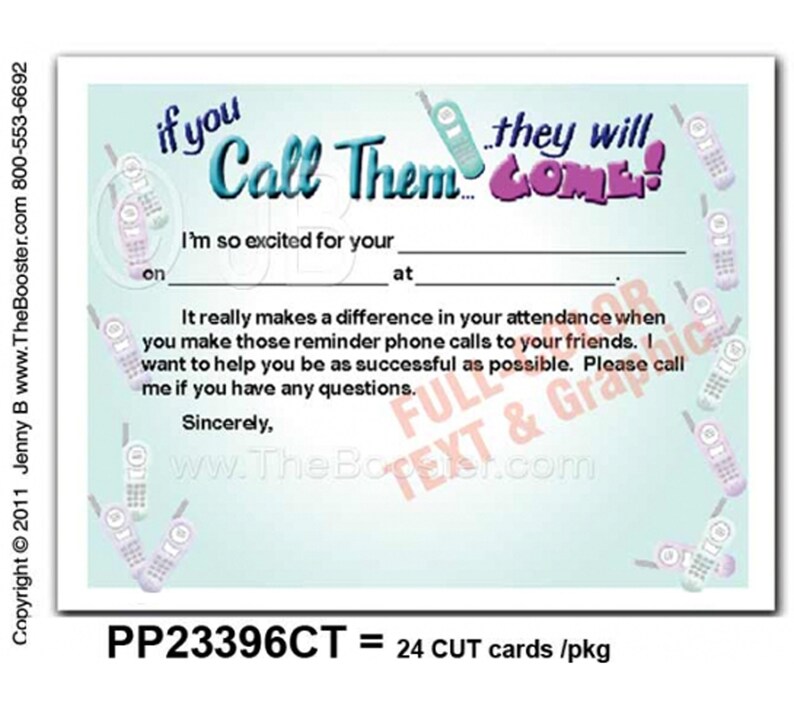 Host Callwith TEXT PRINTED Postcards-choose Option for Design / Host ...