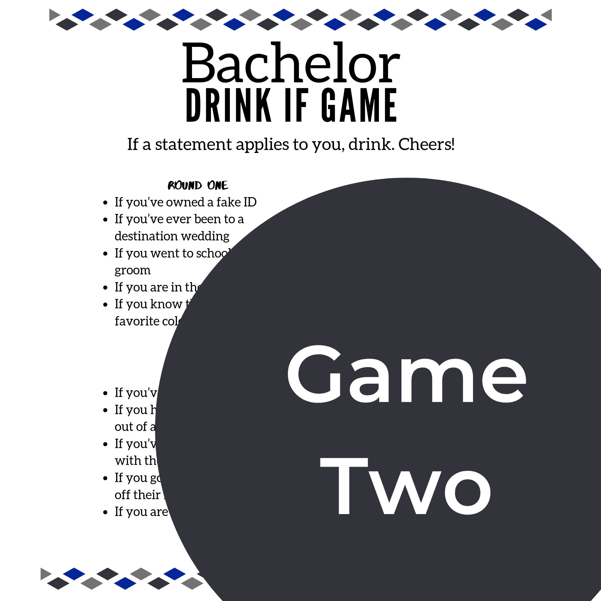 3 Bachelor Party Games Fun Stag Party Games | Etsy