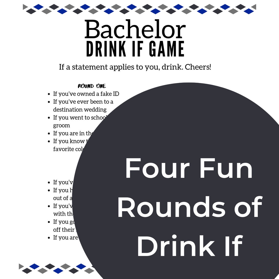 3 Bachelor Party Games Fun Stag Party Games | Etsy