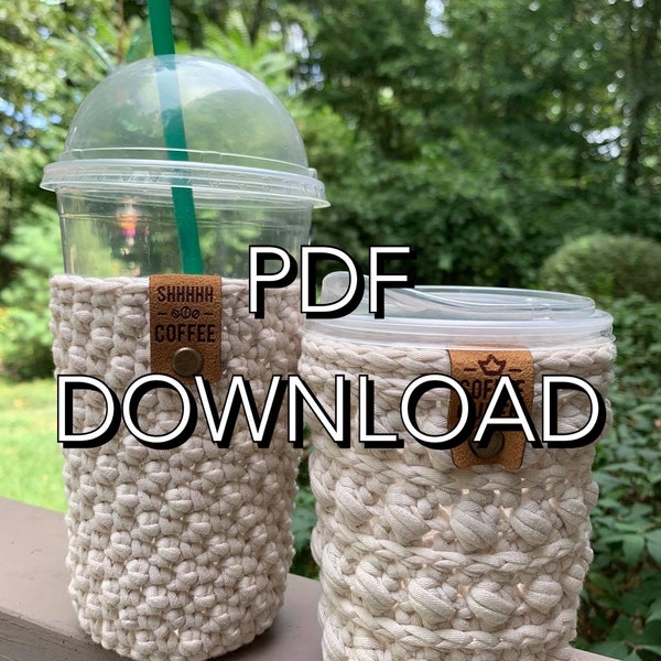 Coffee Cozy Pattern - Etsy
