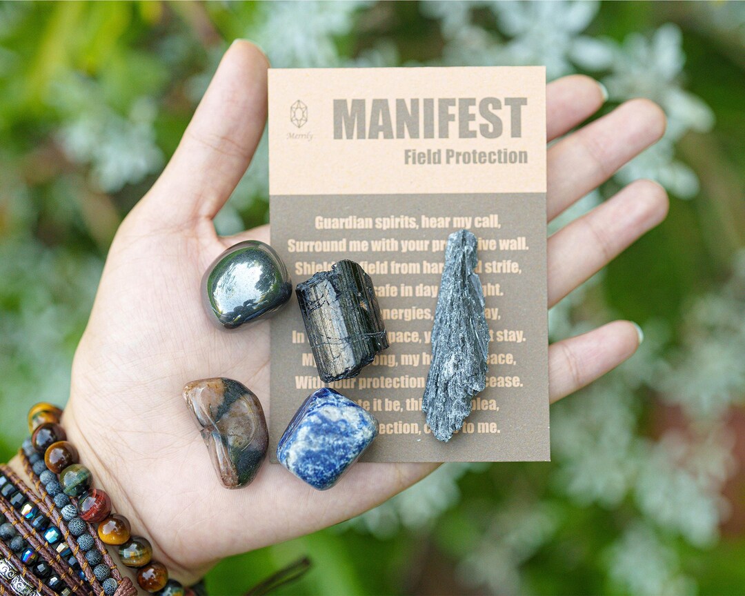 Protection From Negative Energy, Protection Energy Crystal Set Pocket ...
