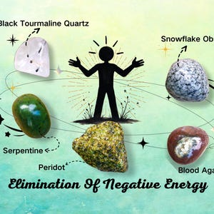 Healing Crystal Elimination of Negative Energy Crystal Set Pocket ...