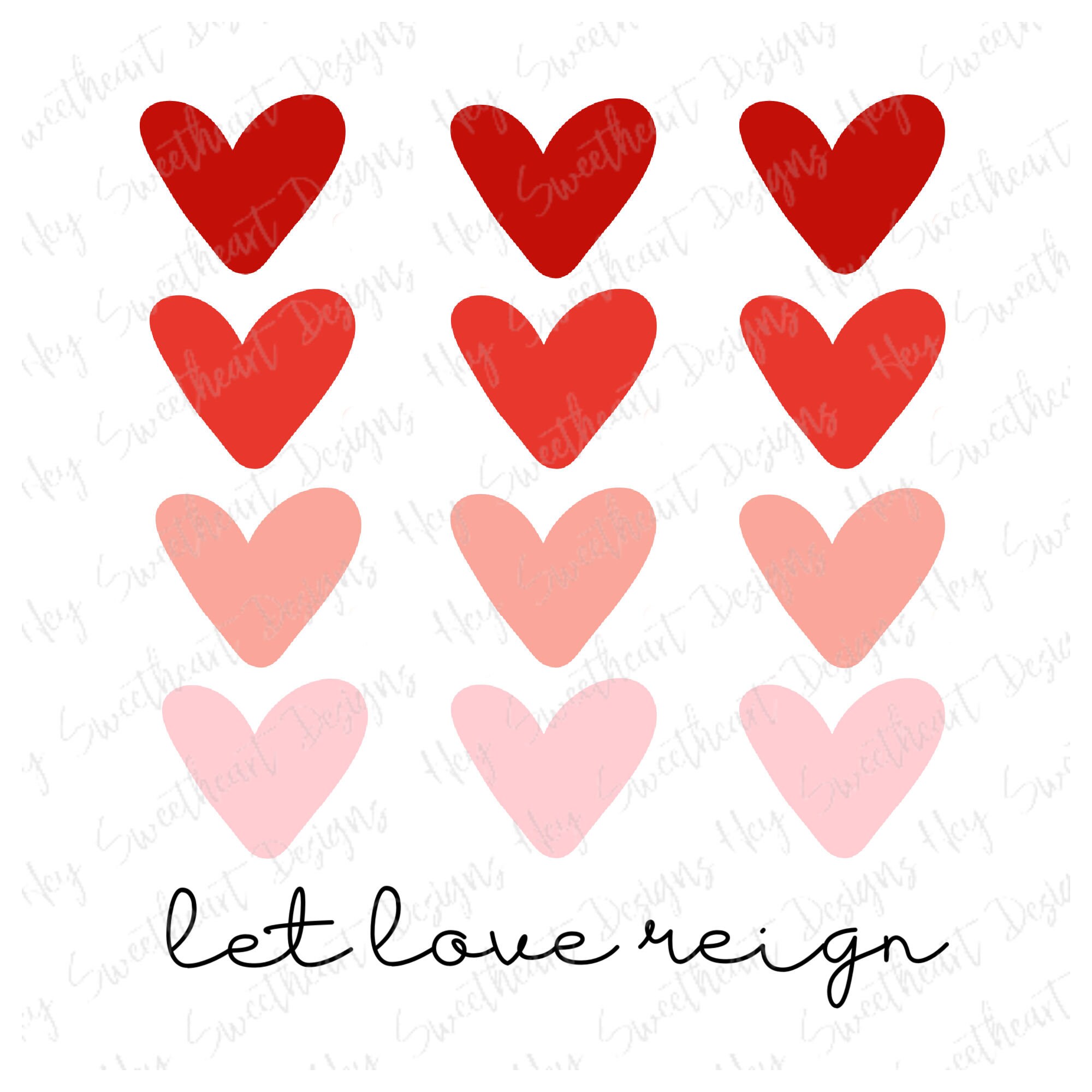 Let Love Reign Clip Art Digital Download PNG and SVG Files - Etsy