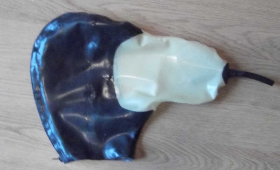 Extra Long Re-breather Hood With Pipe by Ljlatex With Rear Zip- Made to ...