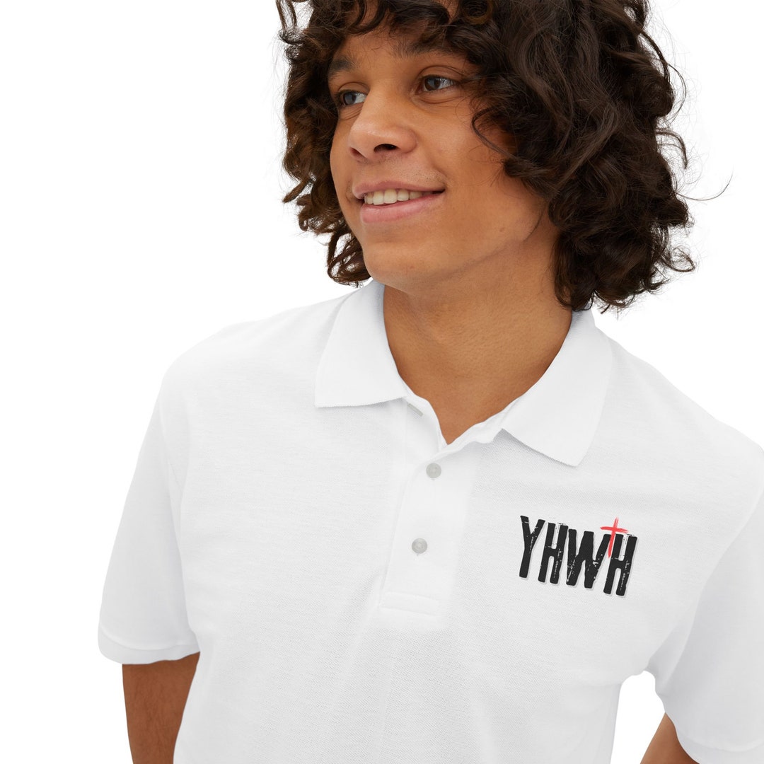 YHWH Cross - Piqué Polo - Etsy