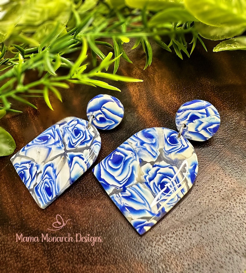 Elegant Royal Blue and White Rose Collection - Etsy