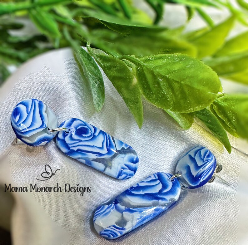 Elegant Royal Blue and White Rose Collection - Etsy