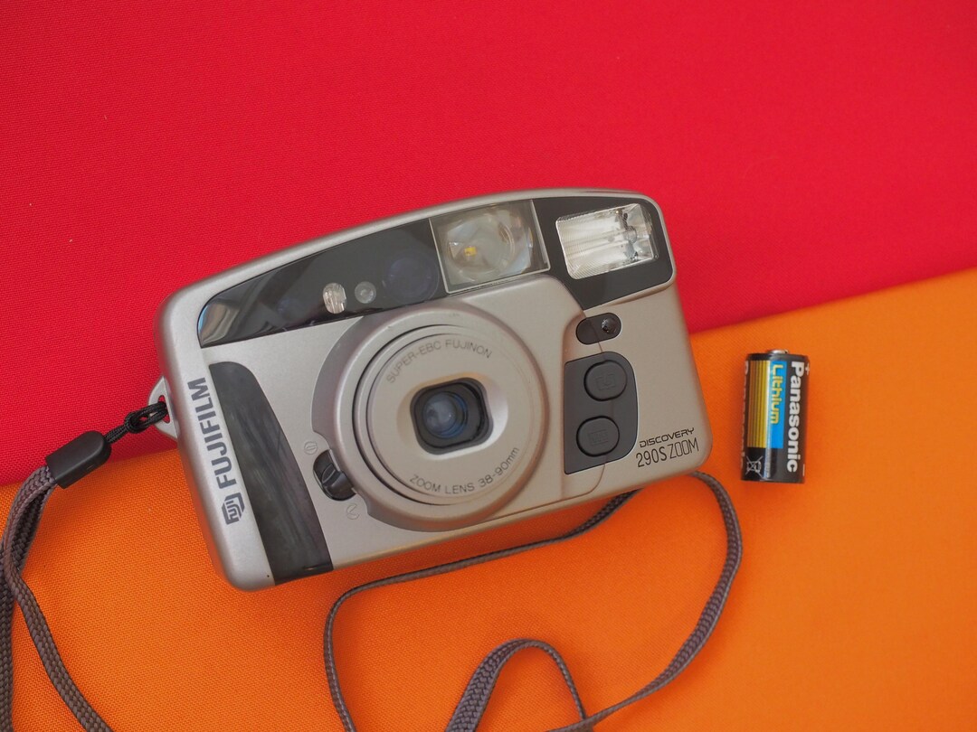 Fujifilm Fuji Discovery 290S Zoom 35mm Film Compact Point and Shoot Flash Camera Battery WORKING ...