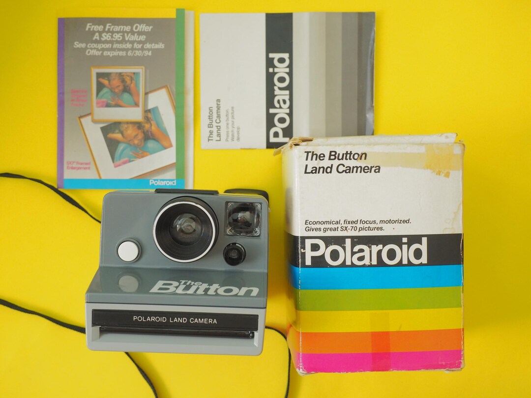 Polaroid the Button SX-70 Instant Film Camera Vintage WORKING TESTED - Etsy